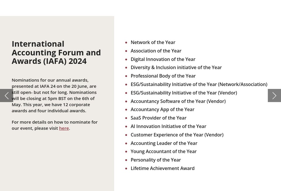 IAFA Nominations - TA | Supplement April 2024