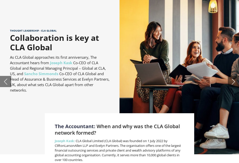 CLA Global Thought Leadership - TA | Supplement May 2023