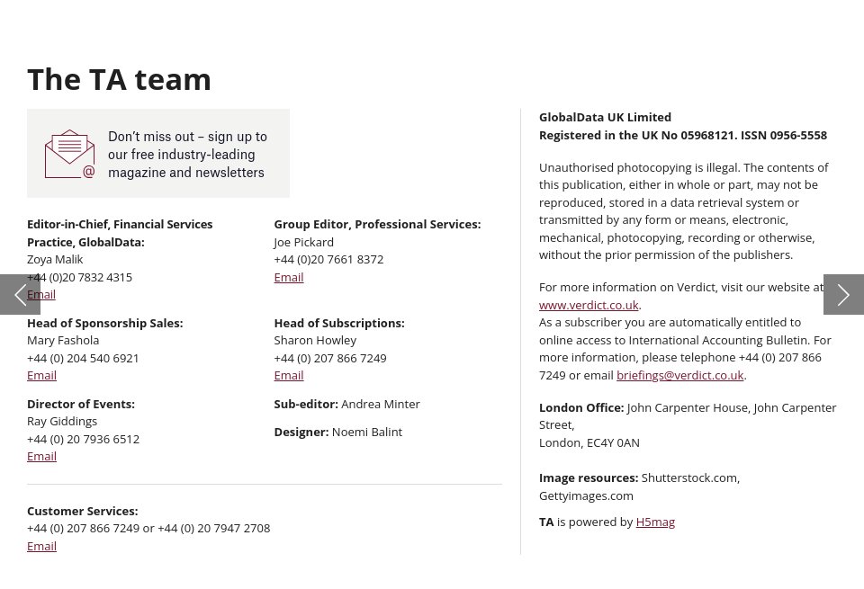 The TA team - TA | Supplement May 2025