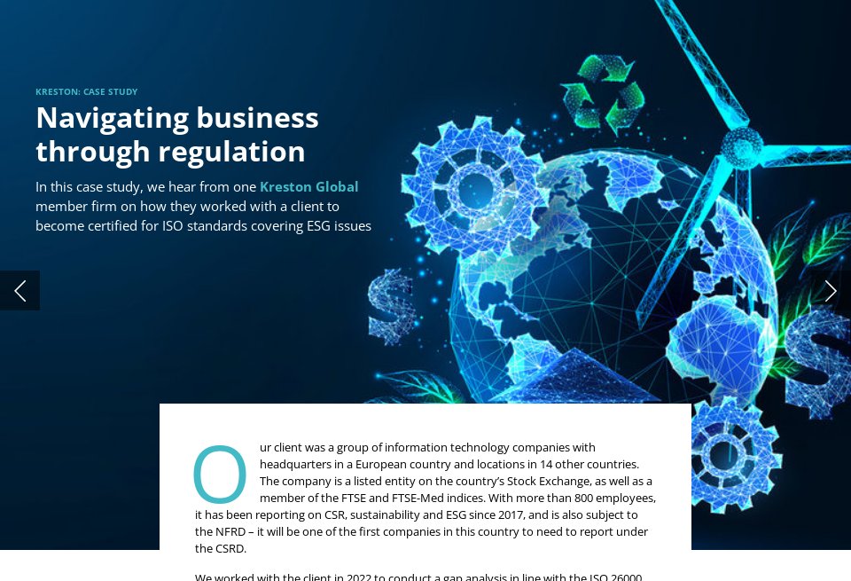 Navigating business through regulation - TA | Supplement November 2023